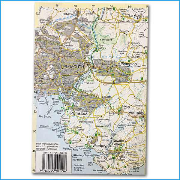 South Devon walking and cycling map - Croyde Maps - Modbury Information ...